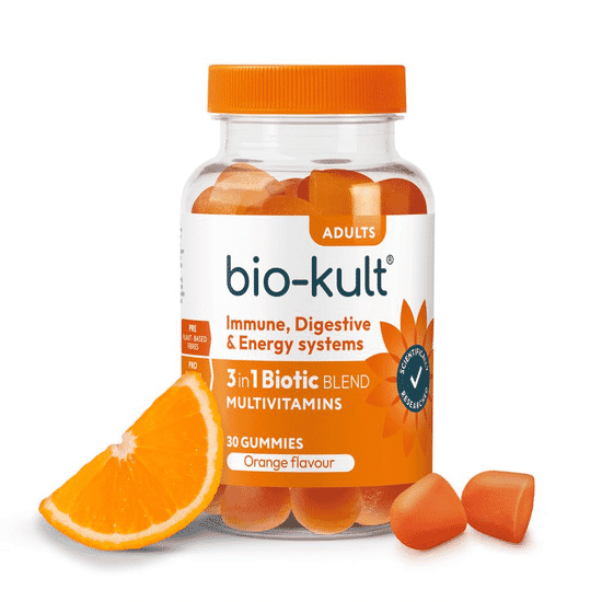 The Natural Dispensary. Adults 3 in 1 Biotic Blend Multivitamins Orange ...
