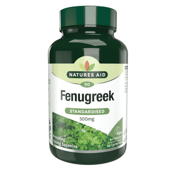 The Natural Dispensary. Fenugreek (Standardised) 500mg 90s