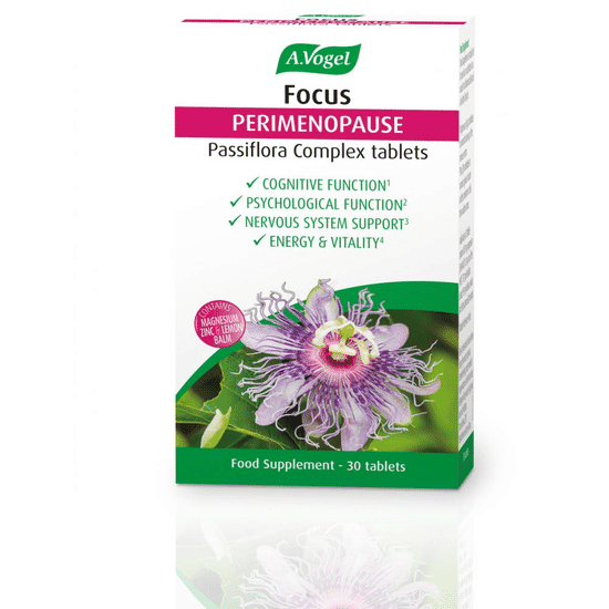 The Natural Dispensary. Focus Perimenopause Passiflora Complex Tablets 30s