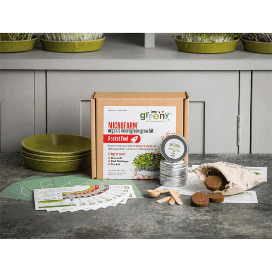 The Natural Dispensary. Microfarm Organic Microgreen Grow Kit 'Rocket ...