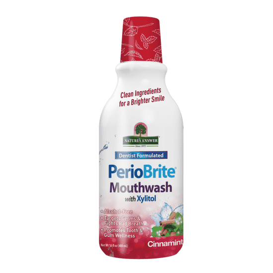 The Natural Dispensary. PerioBrite Natural Mouthwash Cinnamint 480ml