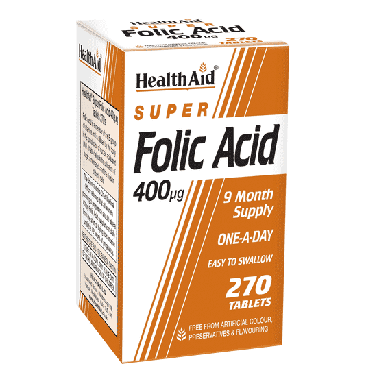 The Natural Dispensary. Super Folic Acid 400ug 270s