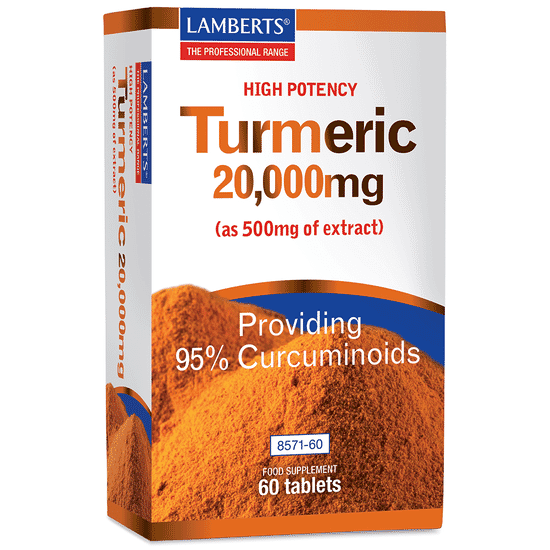 The Natural Dispensary. Turmeric 20,000mg 60's (BOX)