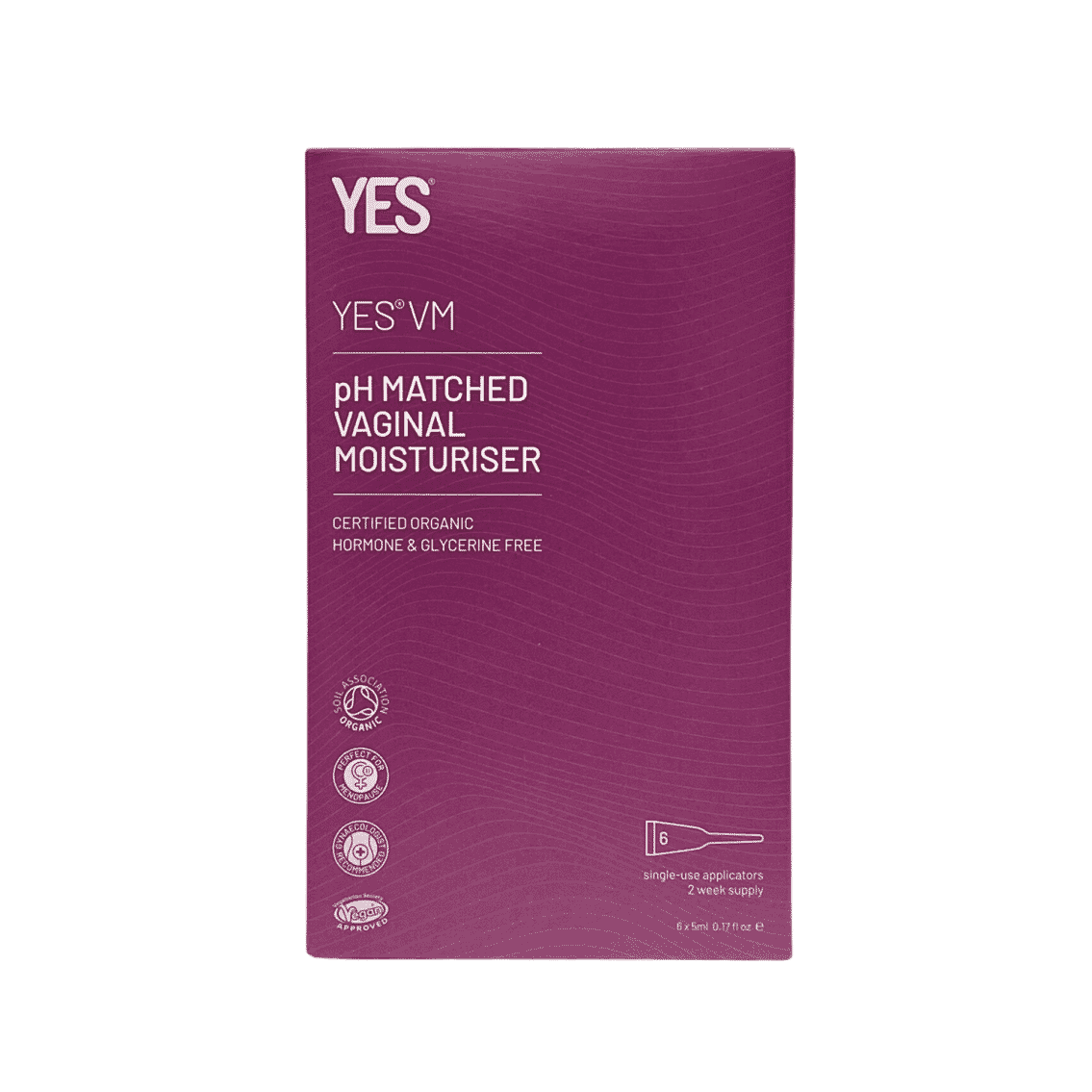 YES VM pH Matched Vaginal Moisturiser 6 x 5ml | YES | Turmeric and Honey