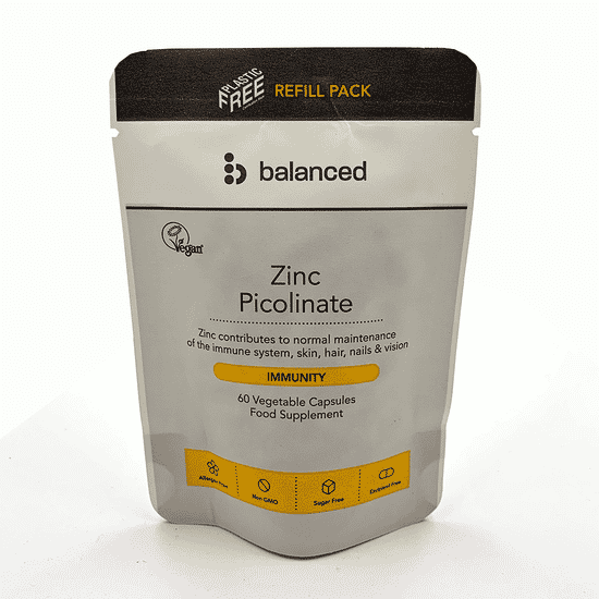 The Natural Dispensary. Zinc Picolinate (Refill Pack) 60s